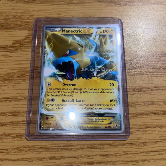 Pokemon | Accessories | Pokemon Manectric Ex 2319 Card 214used | Poshmark